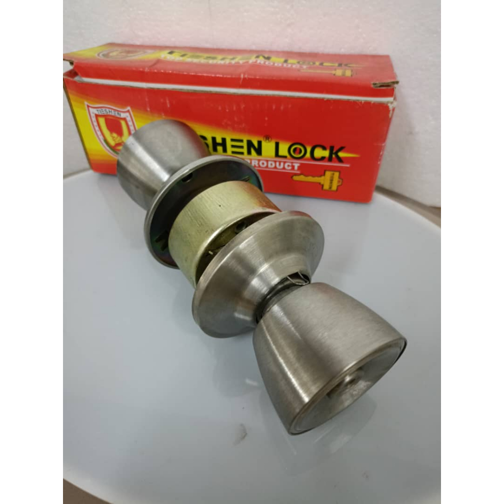 FAST SHIP ) TISHEN Cylindrical Door Lock / tombol pintu / Cylinder Door ...