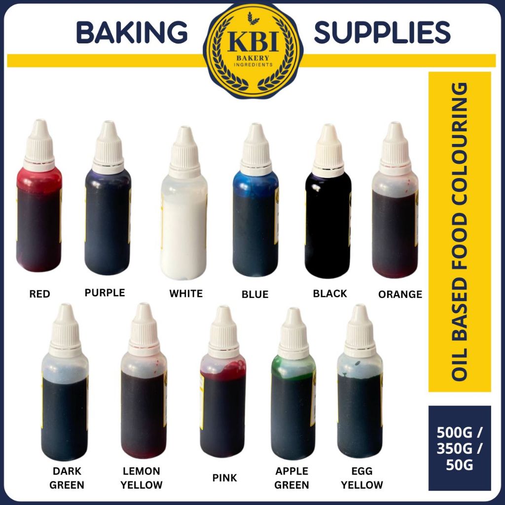 FOOD COLOURING / OIL BASE PEWARNA MAKANAN 500G / 350G / 40G HALAL ...