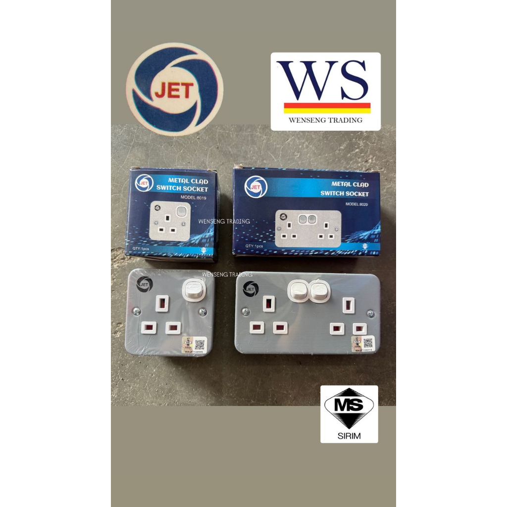JET 13A METALCLAD SWITCH SOCKET | Shopee Malaysia