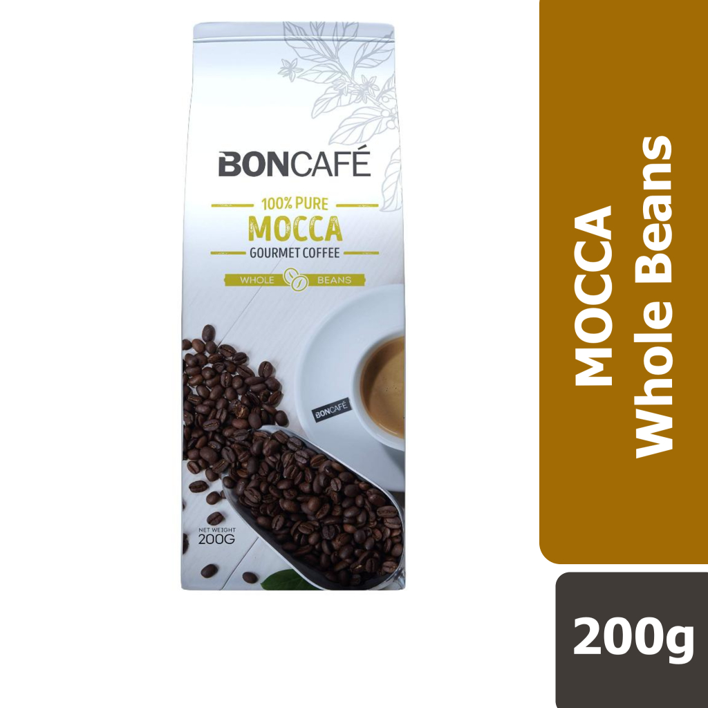 BONCAFE Mocca Whole Beans Gourmet Coffee 200g | Shopee Malaysia