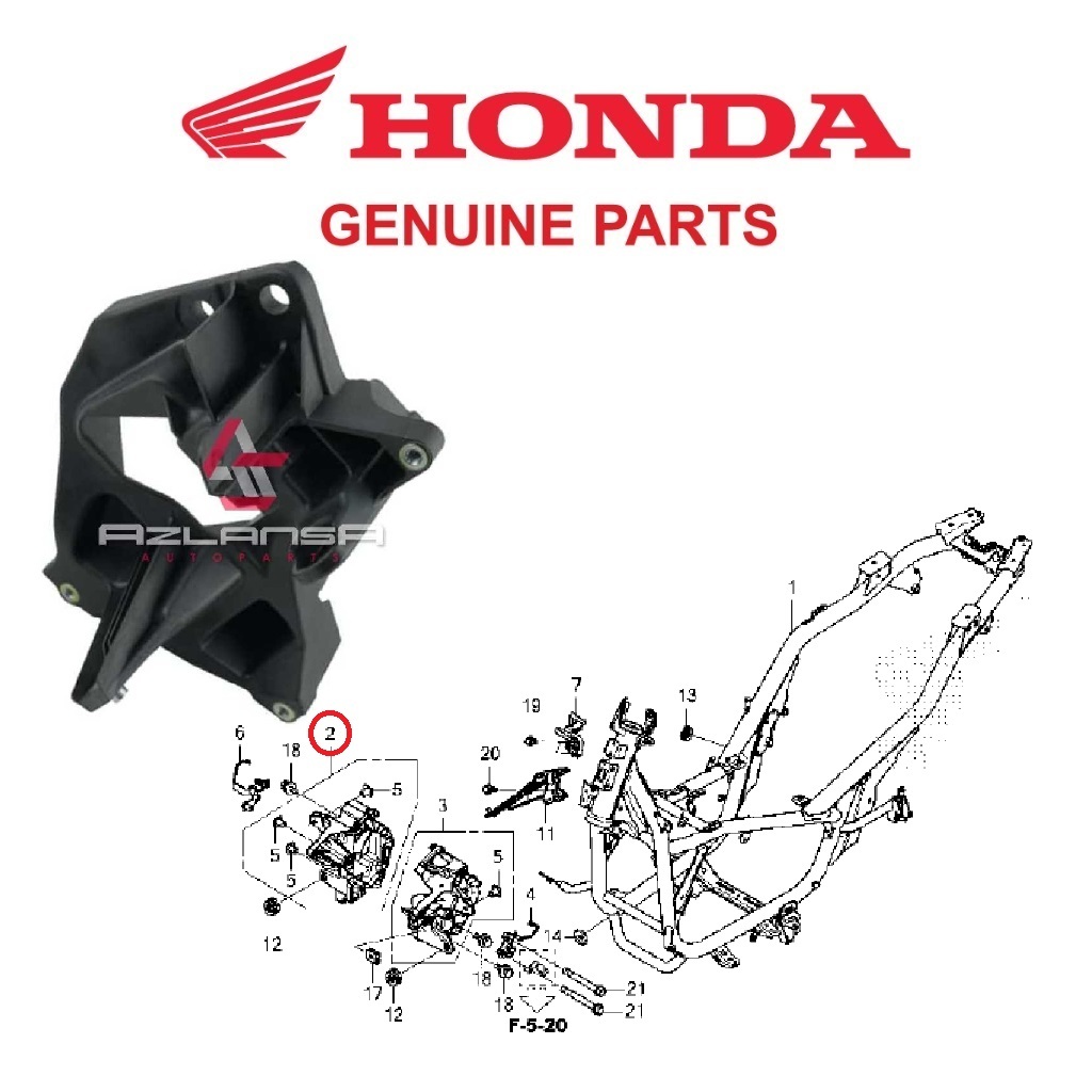 Stay RH FR Cover ( 50311-K0W-NA0 ) ADV 160 💯 Honda Original | Shopee ...