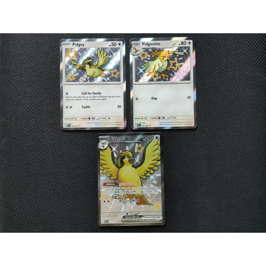 Pokemon TCG - Pidgey, Pigeotto, Pidgeot EX [Shining Set] | Shopee Malaysia