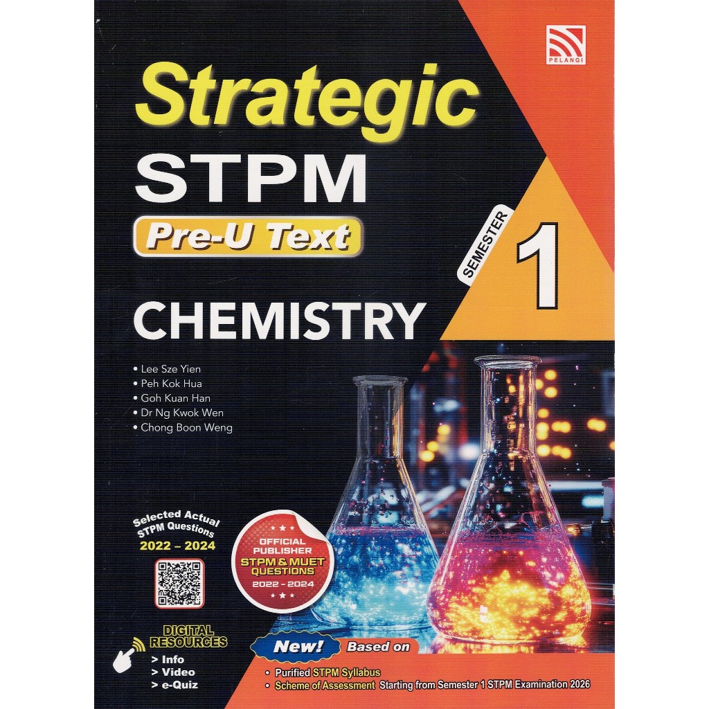 BUKU RUJUKAN ( 2025 ) : STRATEGIC STPM PRE-U TEXT CHEMISTRY SEMESTER 1 ...