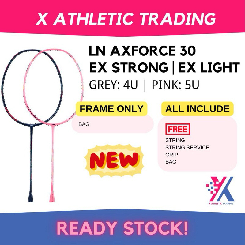 [100% Official Product ] LN Axforce 30 Ex-Strong Grey 4U / Ex Light 5u ...