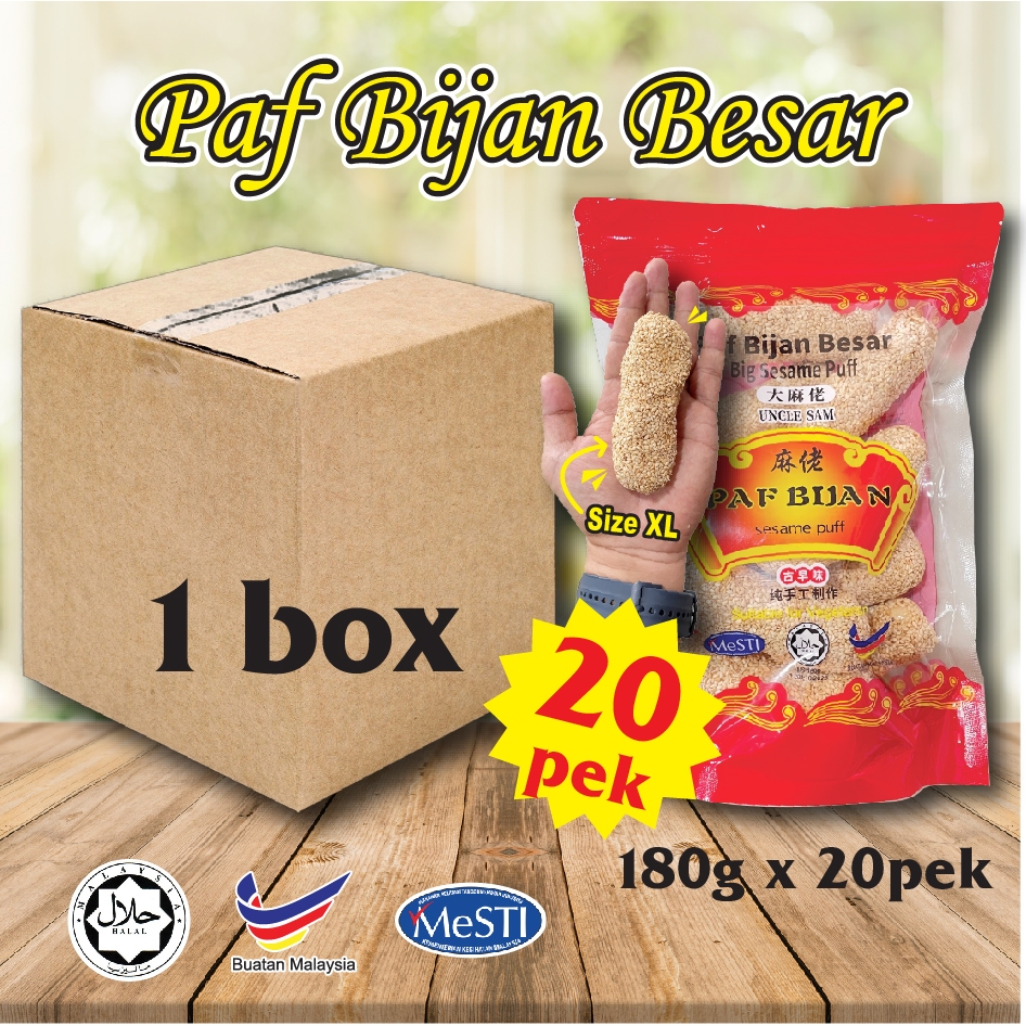 1 BOX 20 PEK Paf Bijan Besar 180g | Shopee Malaysia