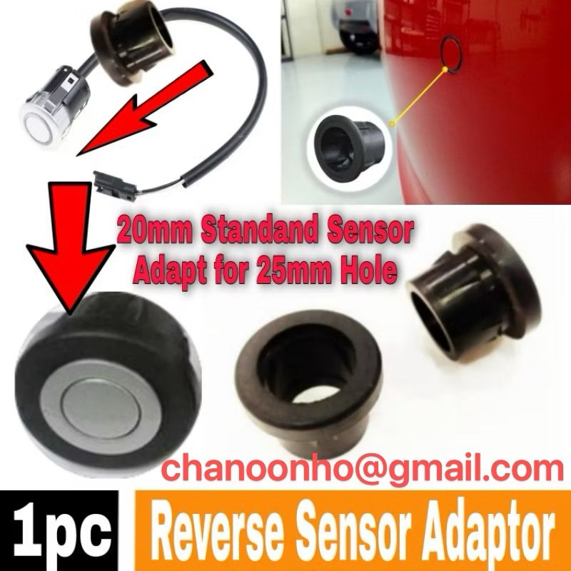 DIY Universal Reverse Sensor Rubber Adaptor 20mm to 25mm Hole Standand ...