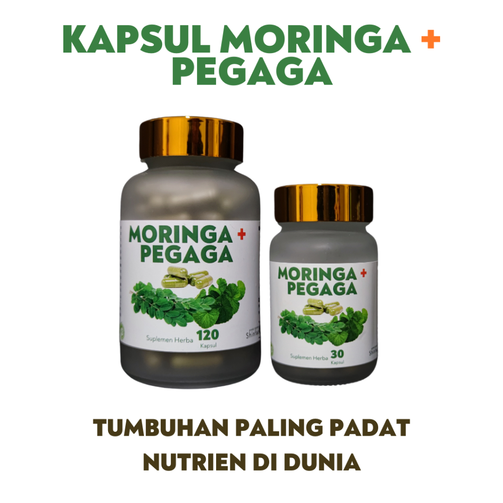 Kapsul Moringa plus Pegaga | Moringa plus Centella Asiatica Capsule ...