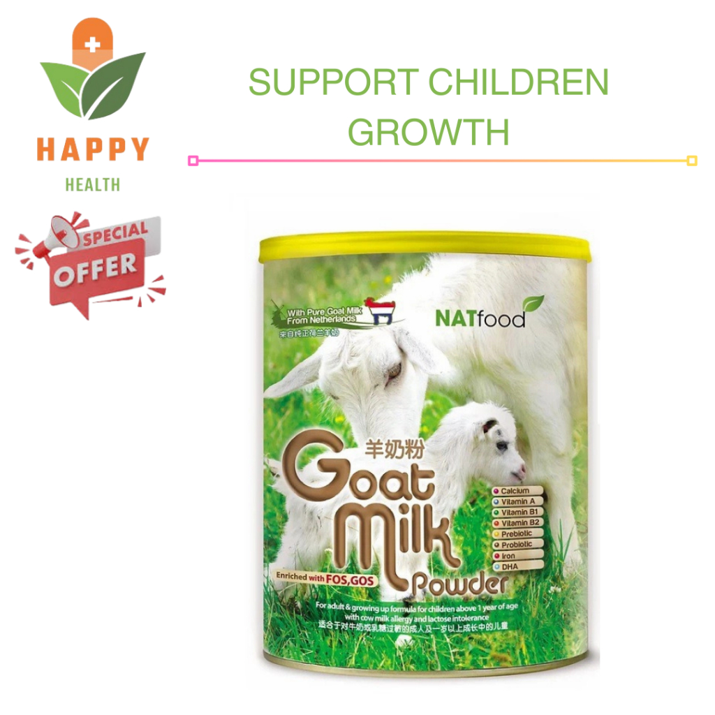 [ Exp 4/2026 ] Natfood Goat Milk Powder 400g - Support Child's Growth ...