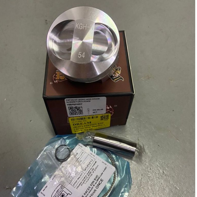 PISTON SONIC SET FURIOUSONCE FOR EX5 DREAM/KRISS/SRL110/WAVE110(53MM ...