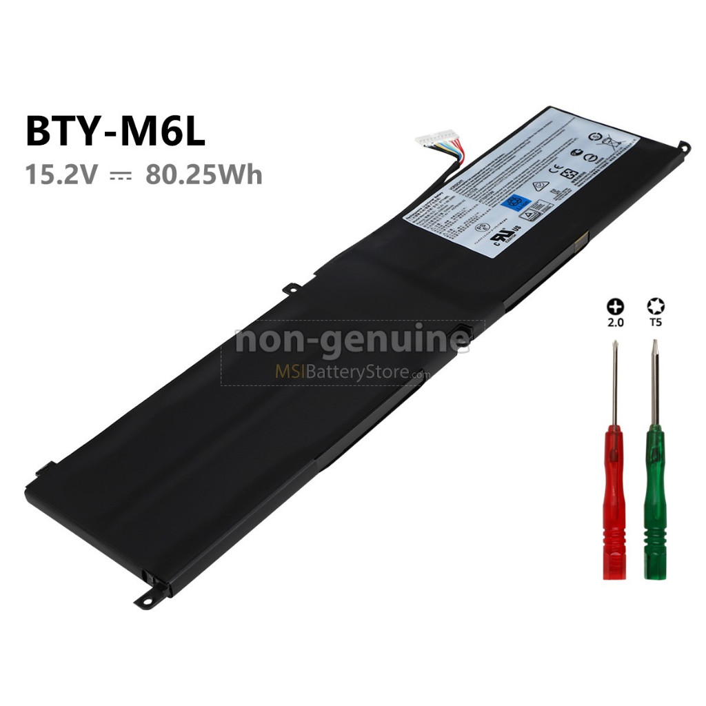 100% ORIGINAL MSI PRESTIGE 15 A10SC BATTERY BTY-M6L 10TH GEN Battery ...