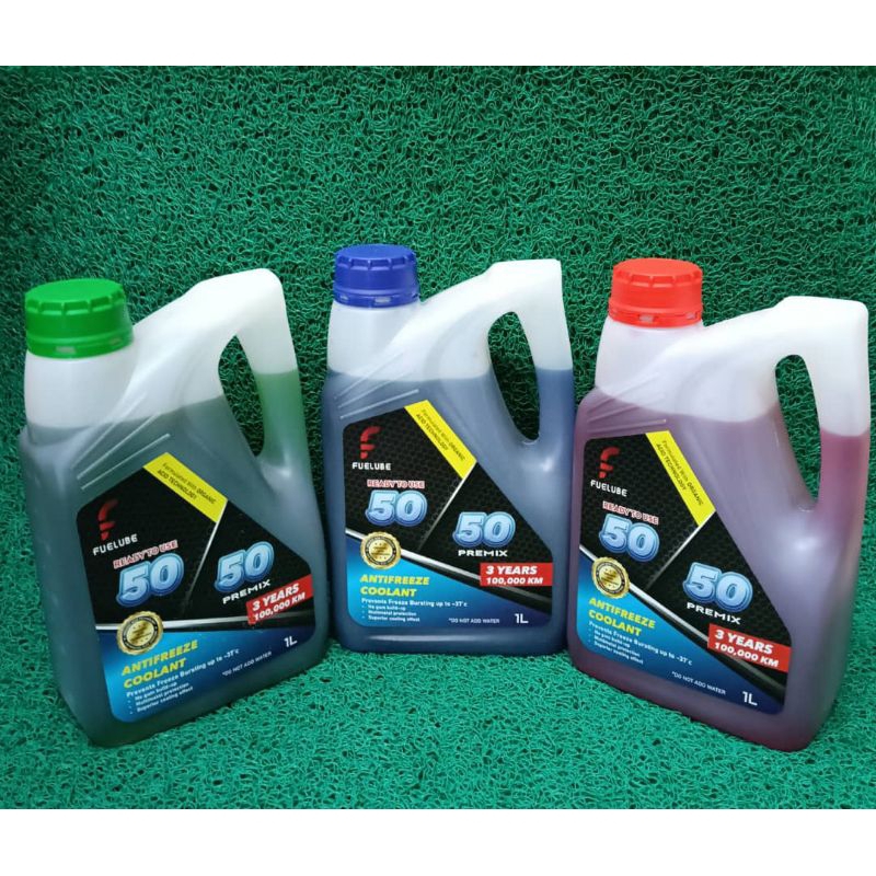 FUELUBE WATER COOLANT RED GREEN BLUE 50/50 1LITRE *DO NOT ADD WATER ...