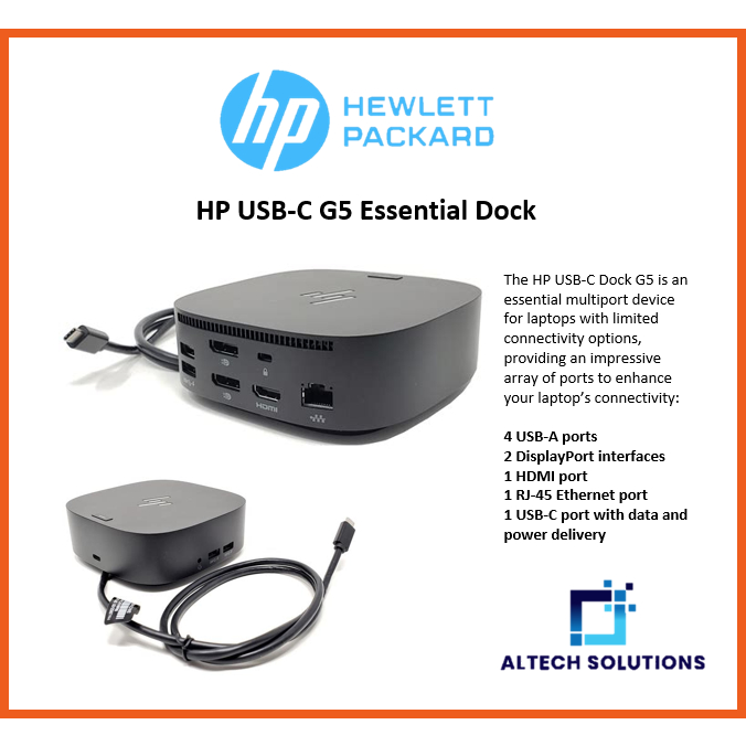 HP USB-C G5 Essential Dock | Shopee Malaysia