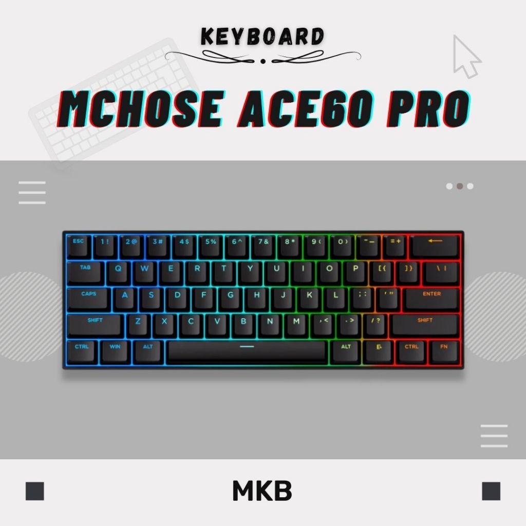 Mchose Ace 60 Pro 60% Layout Hot-Swap Magnetic Switch Custom RGB 8K ...