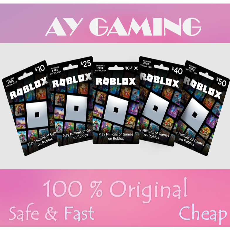 Roblox Gift Card Instant Robux Robox pc game | Shopee Malaysia