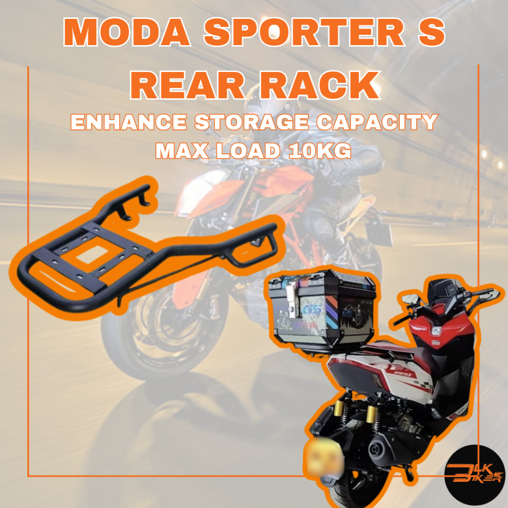 RAPIDO Heavy Duty Monorack Mono Rack Belakang MODA Sporter S Carrier Box Rear Rack | Shopee Malaysia