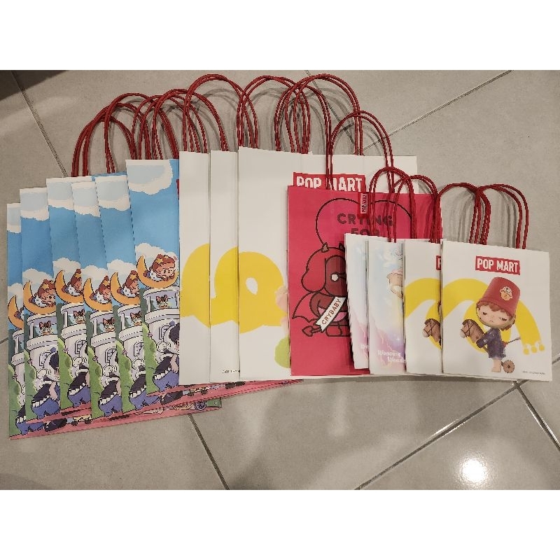 Pop Mart Paper Bags Large Medium and Small (Original) | Shopee Malaysia