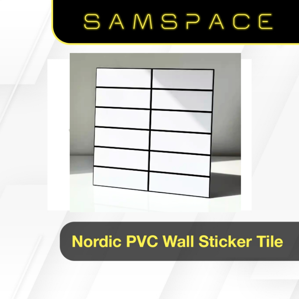 SAMSPACE DIY 3D Effect Subway Tile Self-Adhesive Water-Resistant ...