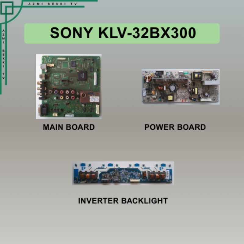 SONY KLV-32BX300 main board / power board / inverter backlight | Shopee ...