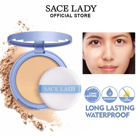 SACE LADY Bedak Padat Tahan Air Bedak Tetap Kawalan Minyak Matte ...