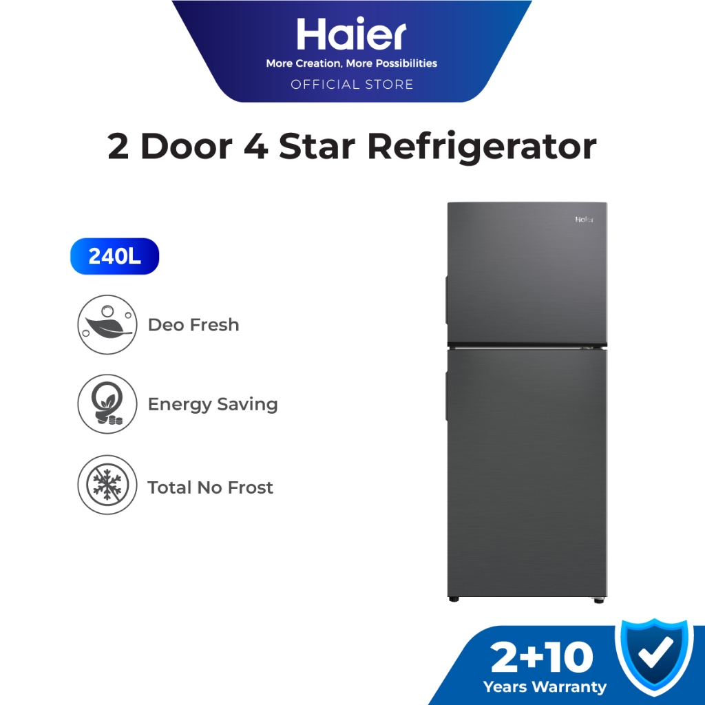Haier 240L 2-Door Refrigerator / Fridge / Deo Fresh / Multi Air flow ...