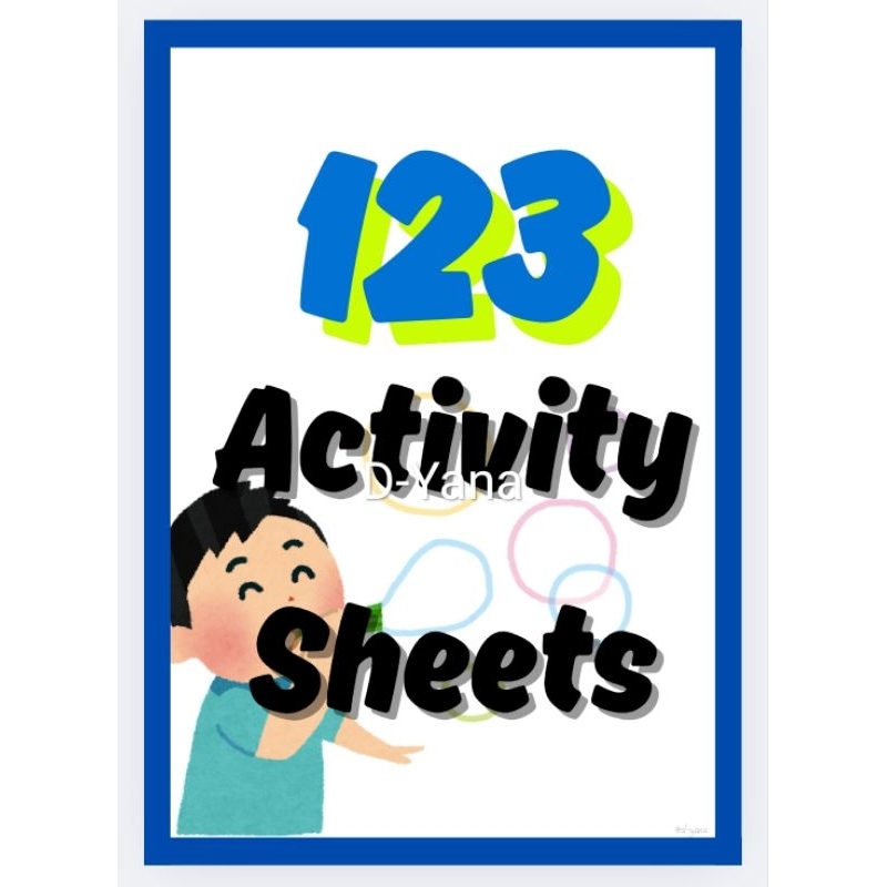 Printable Sheets - 123 with fun activities for kids 4-6years ( easy to ...