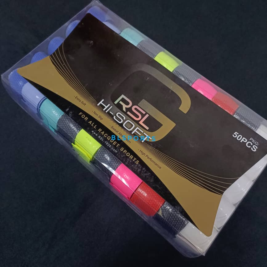 RSL Hi-Soft Badminton Racket PU Grip (100%ORIGINAL) (1 Box) | Shopee ...