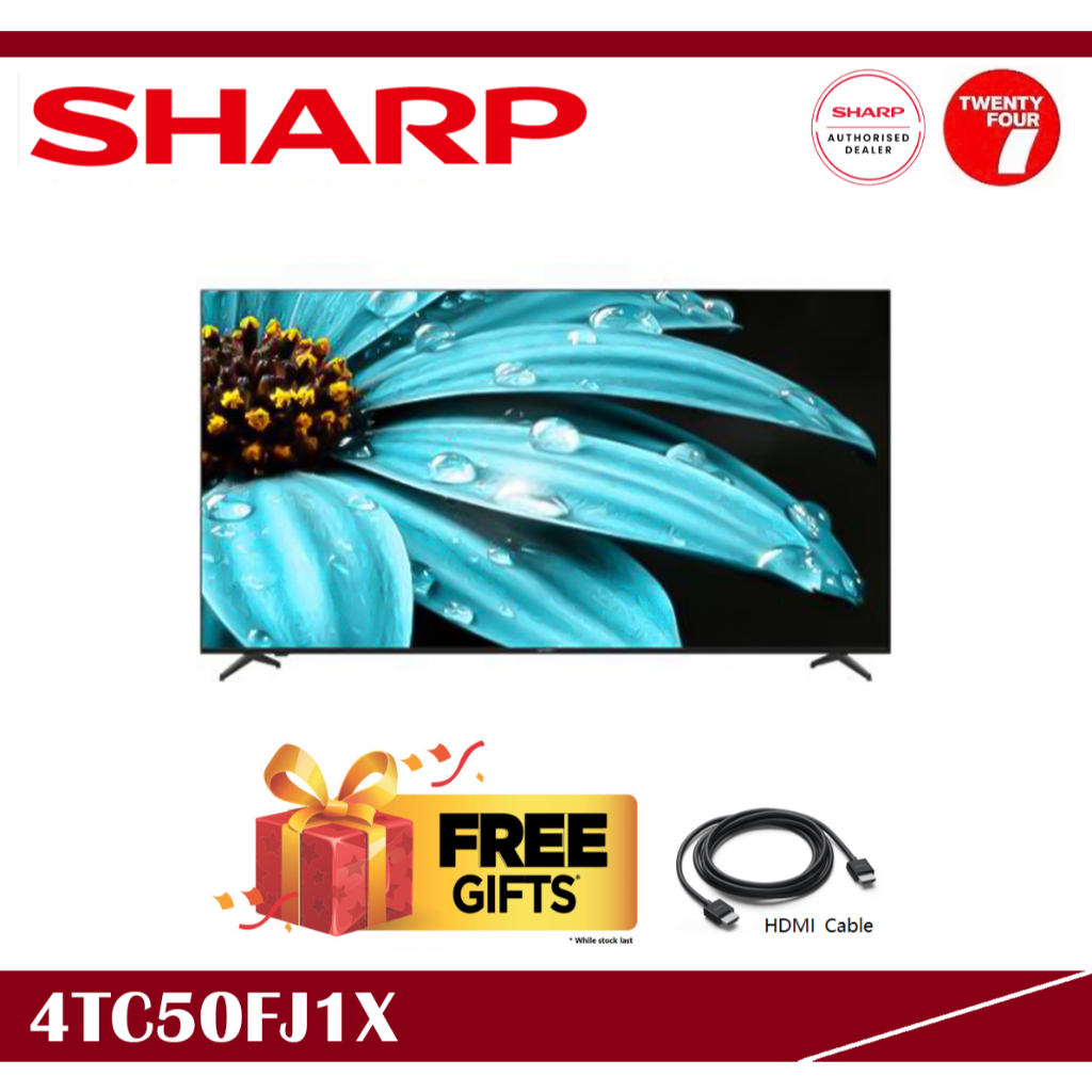 [ Delivered by Seller ] SHARP 50 Inch 4K UHD Google TV 4TC50FJ1X ...