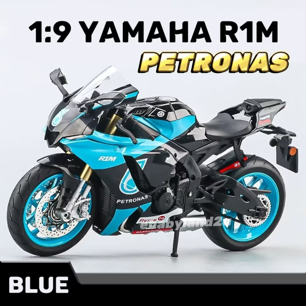 [BIG Size] Die Cast Motor 1:9 Yamaha R1M Motorbike Petronass Diecast ...