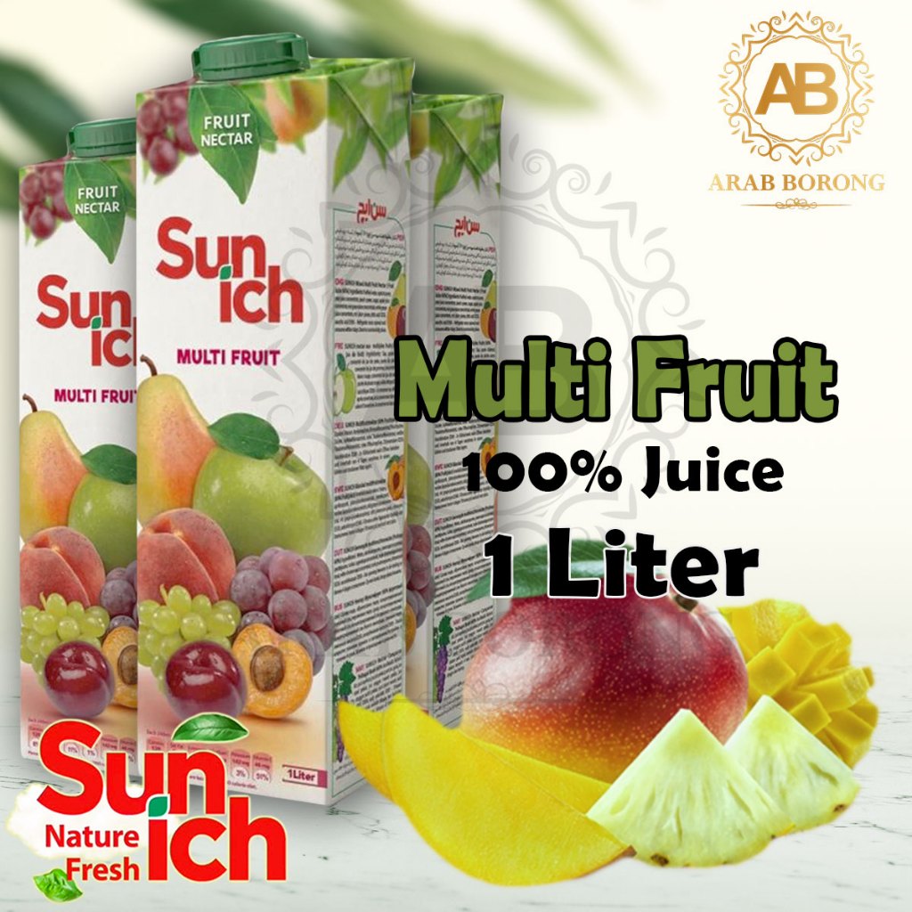 Sunich Jus | 1 Liter (Mango - Oren - Anggur - Nanas - Delima - Koktel ...