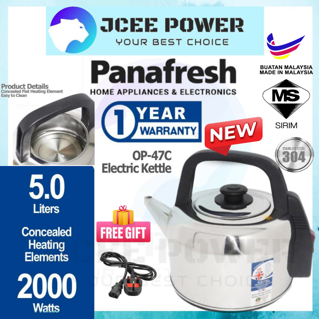 🔥Ready Stock🔥Panafresh OP-47C 5.0L Concealed Element Auto Kettle/Cerek ...