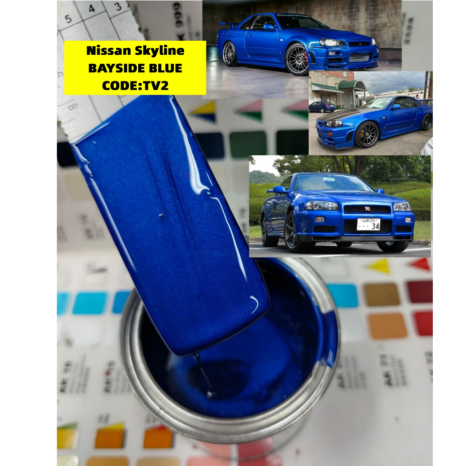 Nissan TV2 Bayside Blue Skyline GTR/Cat bancuh/Cat 2k/Cat kereta ...