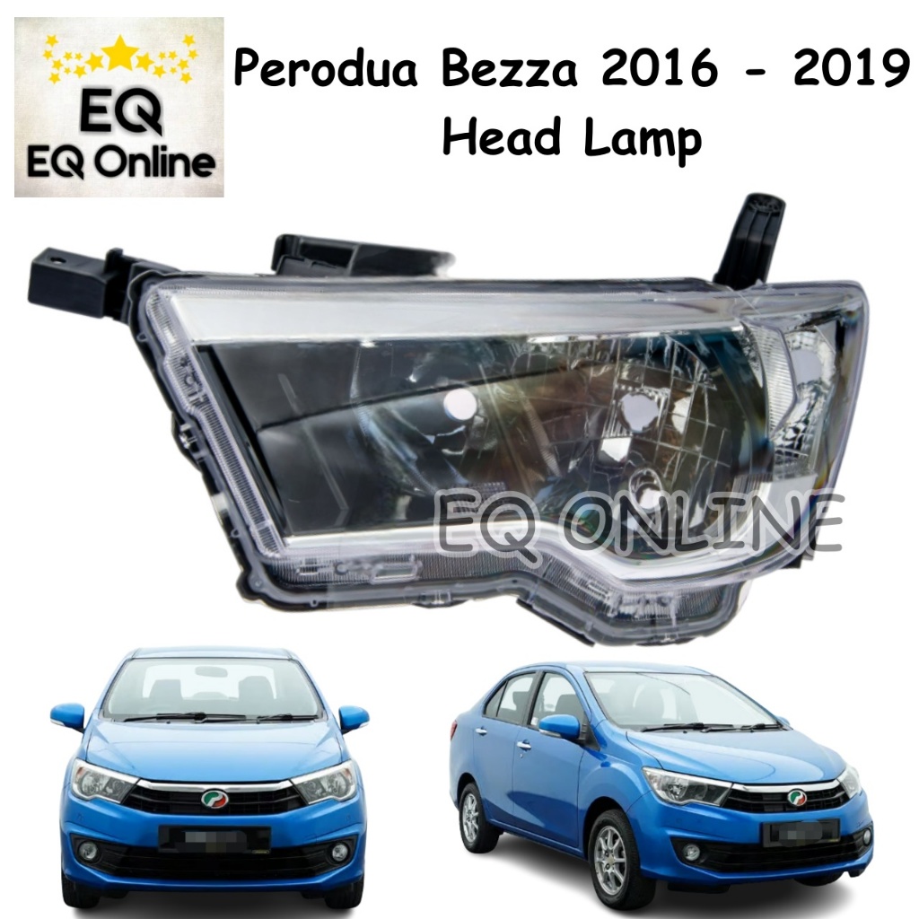 Perodua Bezza 2016 - 2019 Head Lamp Head Light Lampu Depan Lampu Besar ...