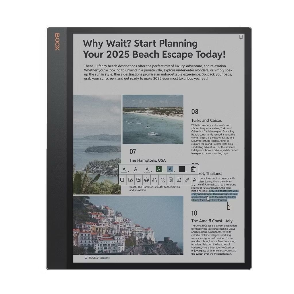 [NEW 2025]BOOX TabXC, 13.3″ Color ePaper Tablet (Closed to A4 Size) for enhanced productivity ...