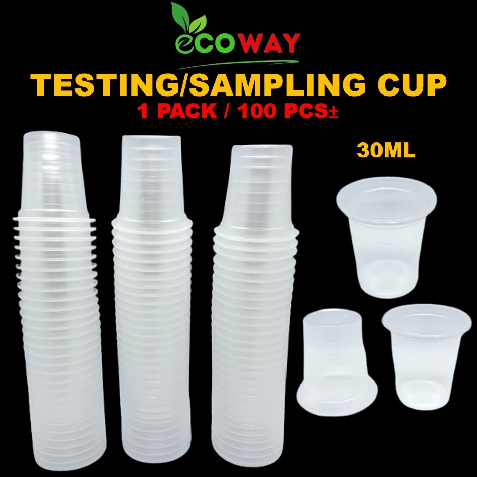[100 pcs±] 30ml (1 oz.) Plastic Sampling Cup/ Clear Sampling Cup/Drink ...