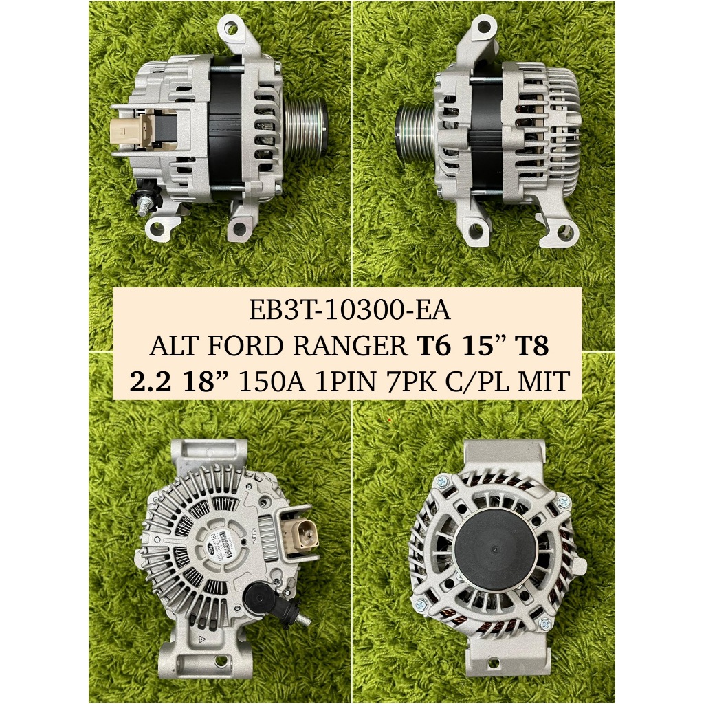 FORD RANGER T6 15" T8 2.2 18" 150A 1PIN 7PK C/PL MIT NEW ALTERNATOR ...