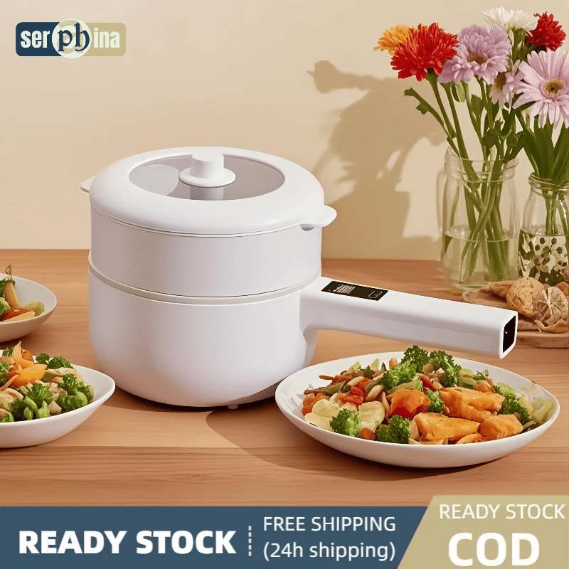 2.0L Non stick pot Electric Cooker with Steamer Multi-Function Cooker ...