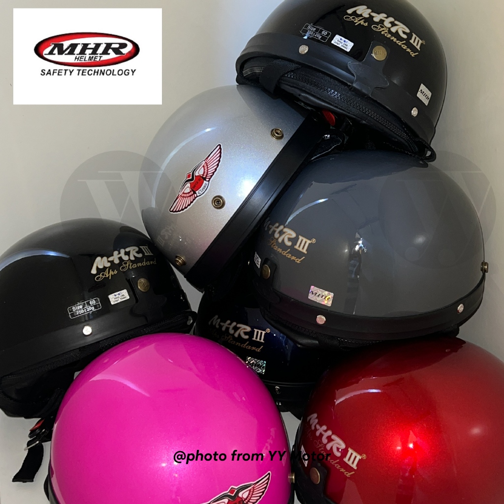 Helmet MHR III L size Steng Kura-Kura Topi Keledar Matt Black Silver | Shopee Malaysia