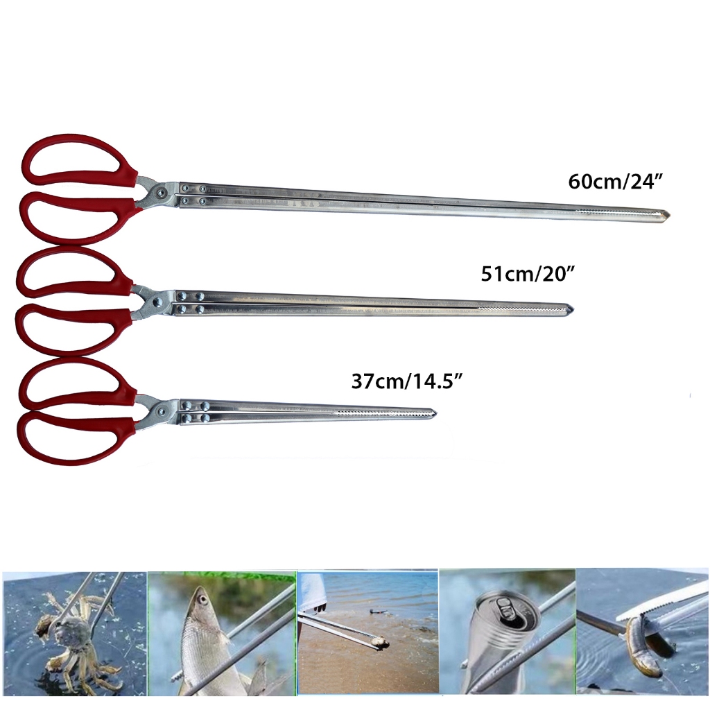 Extra Long Pickup Plier Clip Tool Charcoal Fish Crab Picking Tool Plier ...