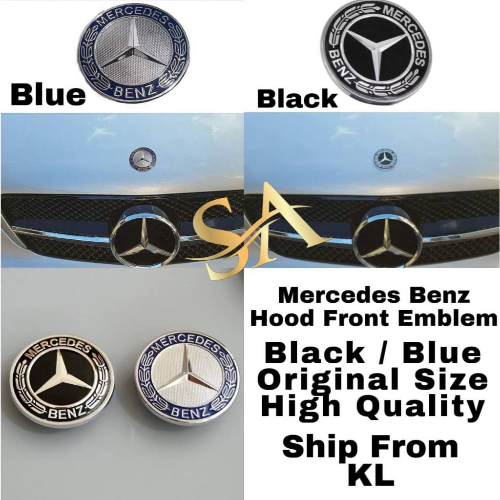 Front Hood Bonnet Emblem Logo Badges Mercedes-Benz W203 W204 W202 W208 ...