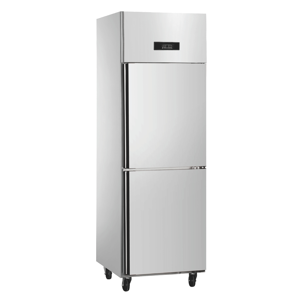 SnowVillage CFD-20N2 Upright 2-Door Freezer| 430L Stainless Iron ...