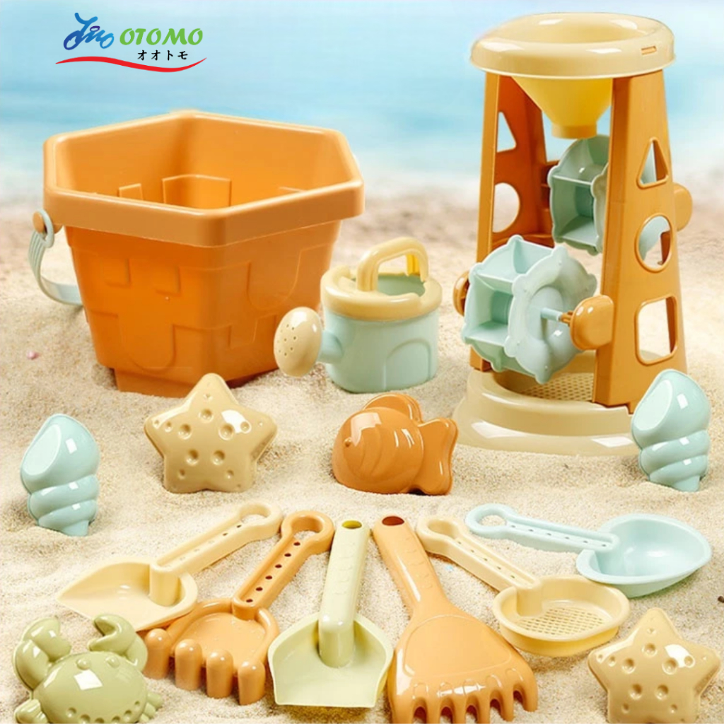 16pcs Set Mainan Pasir Pantai Kanak-kanak Beach Sand Toys Play Set ...
