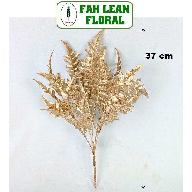 Artificial Gold Philo Leaf 37cm / Daun Emas Hiasan Gold Plant / Home ...