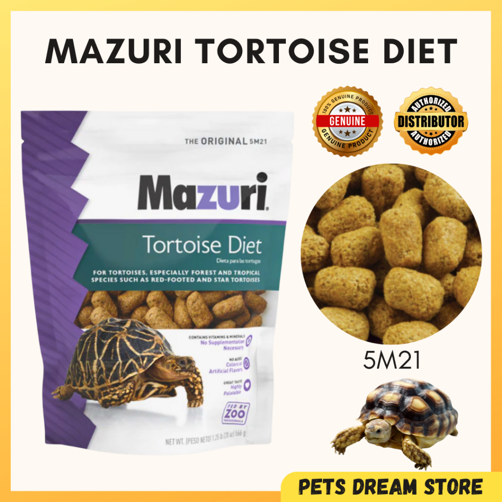 MAZURI Tortoise Food 5M21 1KG HIGH FIBER TORTOISE DIET SULCATA FOOD ...