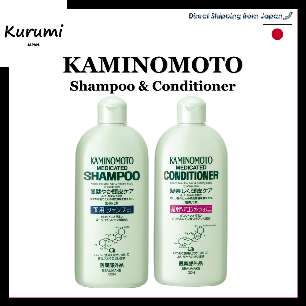 KAMINOMOTO Scalp Medicated Shampoo / Conditioner B&P 300mL Hair Growth | Shopee Malaysia