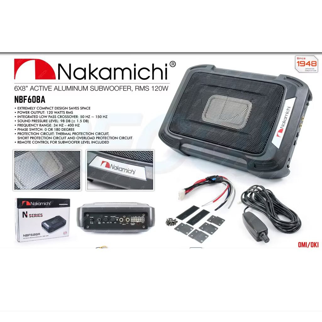 NAKAMICHI Underseat Subwoofer 6x9