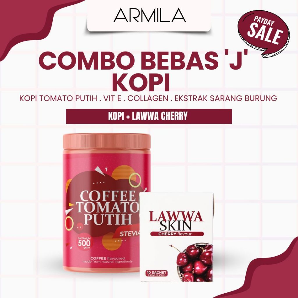 PROMO PAYDAY KOPI TOMATO PUTIH + LAWWA SKIN | Shopee Malaysia