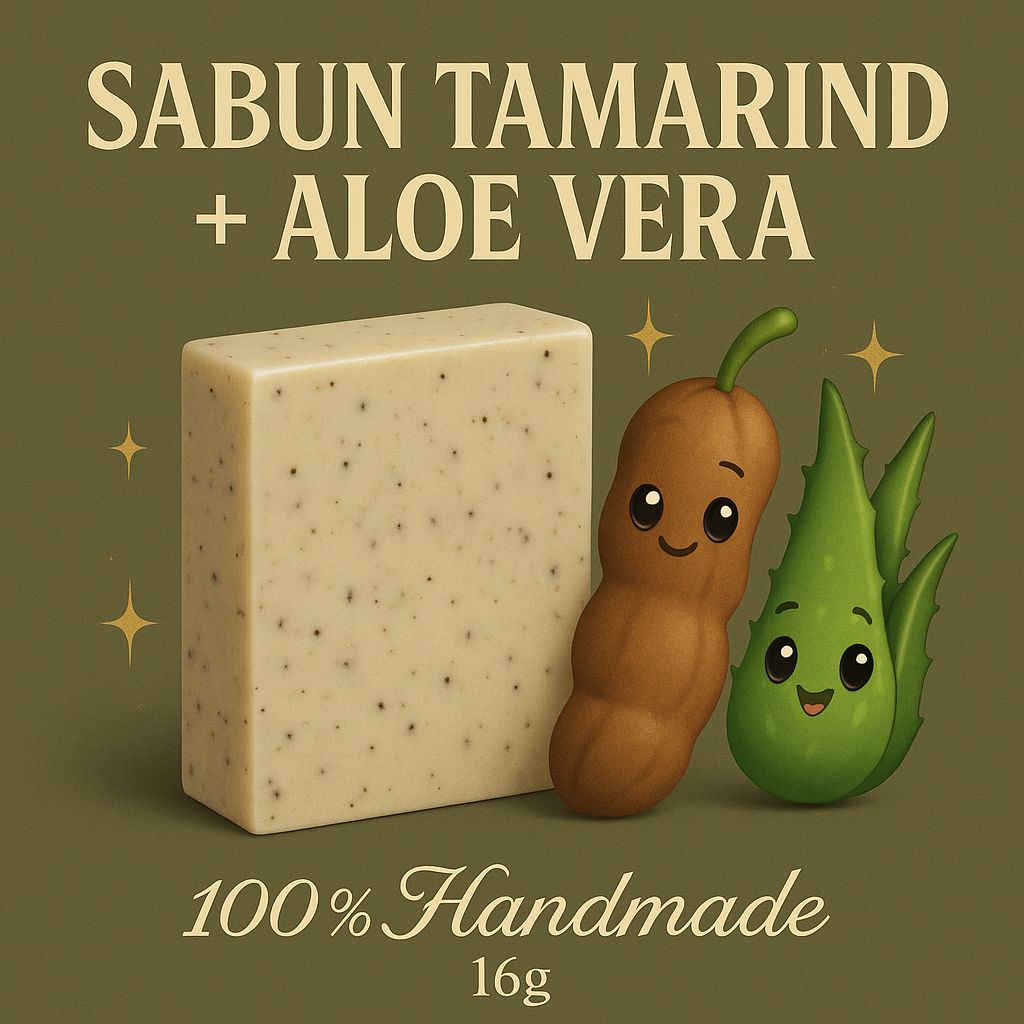 Sabun Tamarind + Aloe Vera for whitening and Natural exfoliating skin ...