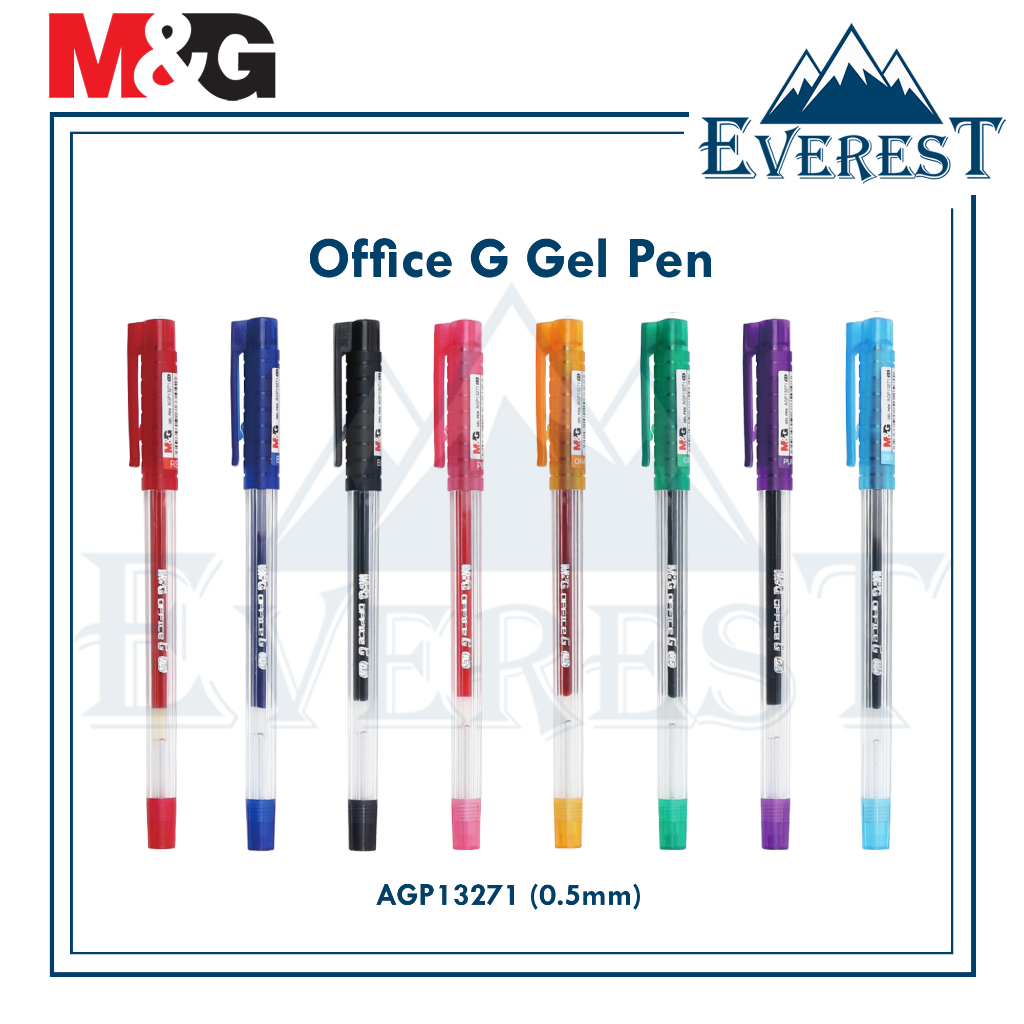 [EVE] M&G Office G Colour 0.5mm Gel Pen - Smooth Writing, Vibrant ...