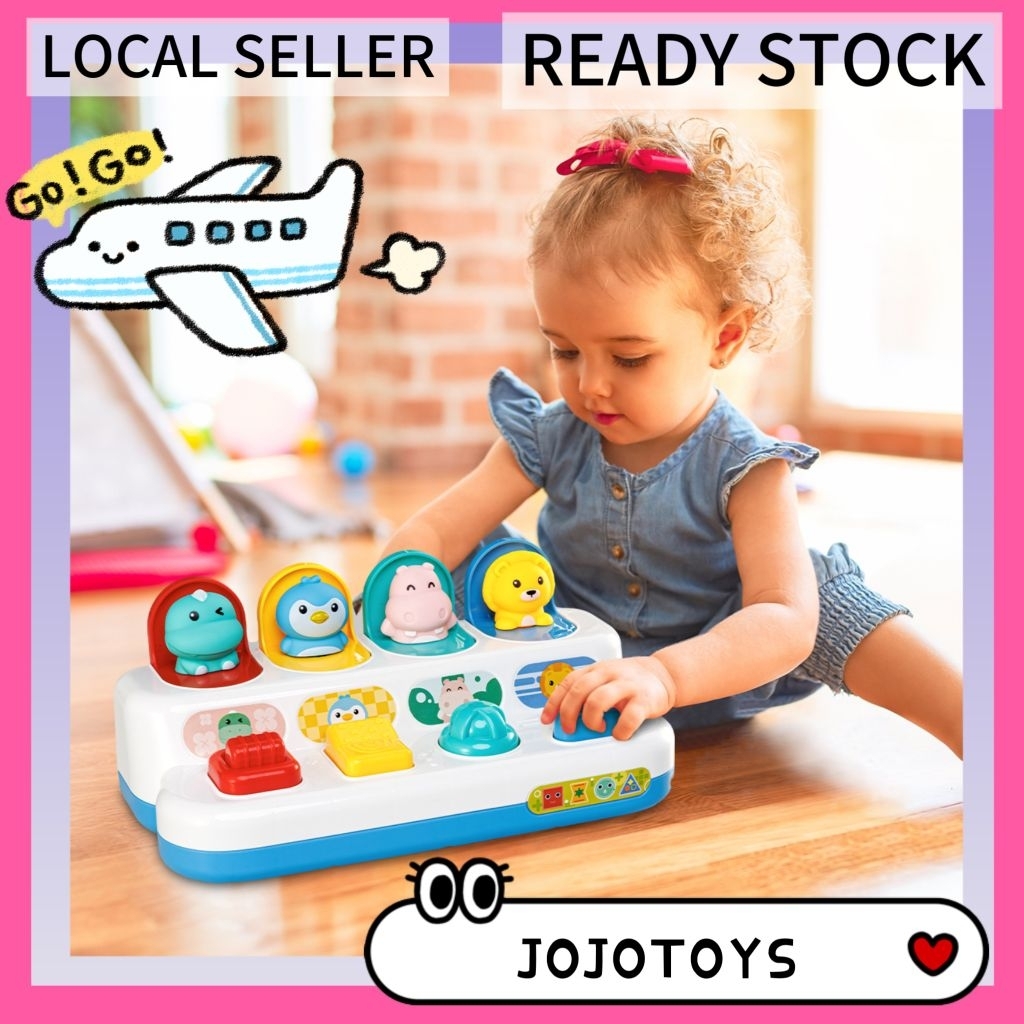Baby Pop Up Whack a Mole Toy Learning Infant Toys for Sorting Colors ...
