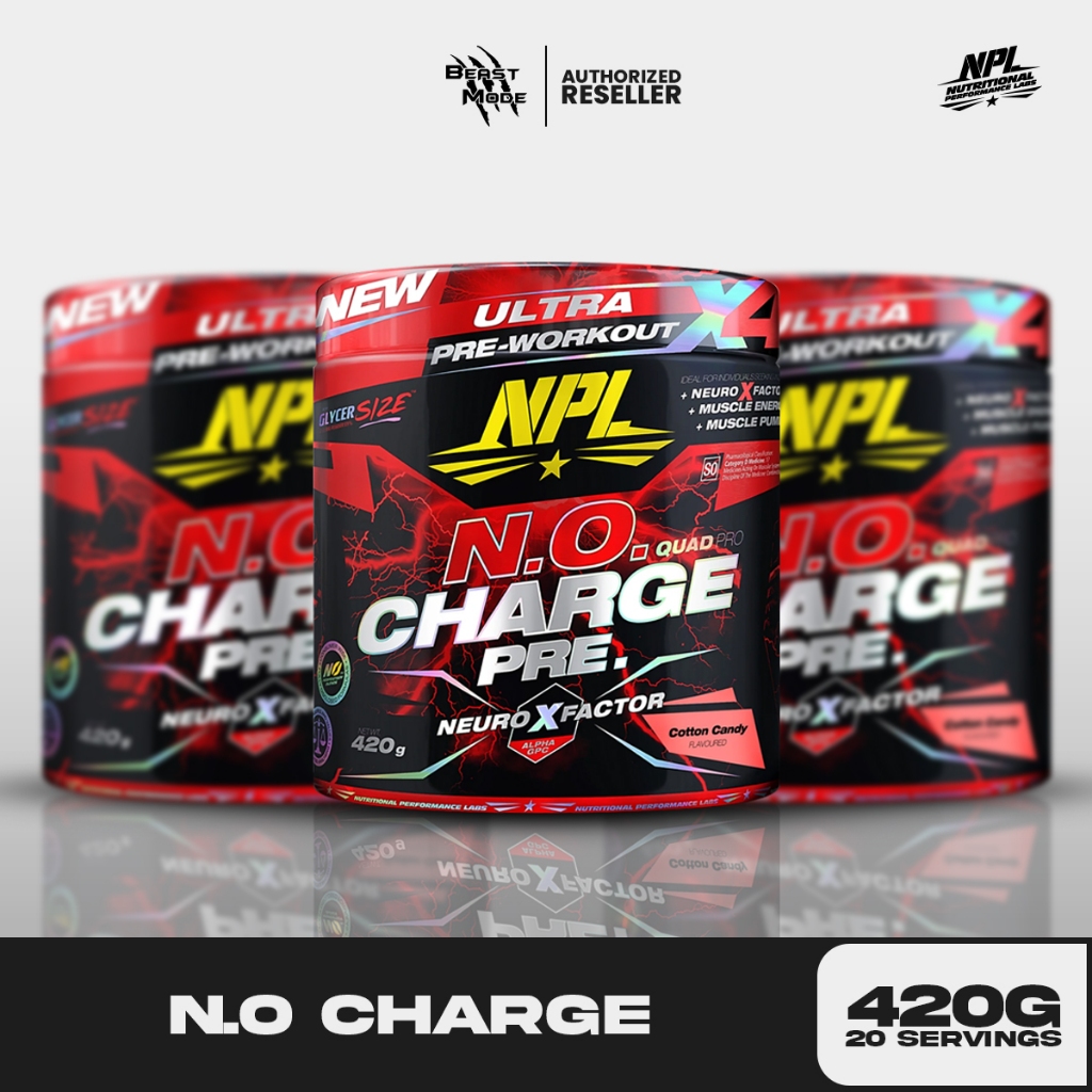 NPL N.O Charge Pre Workout 420 g ( 20 servings) - Makanan Tambahan ...